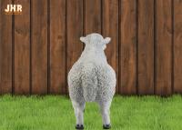 China White Life Size Fiberglass Dolly Sheep Statue Animal Sculpture Garden Decor for sale