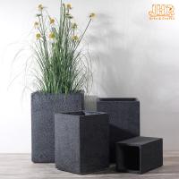 China Clay Planters Square Planters Clay Flower Pots Fiberclay Planters MGO Pot Planter Set Garden Planters for sale