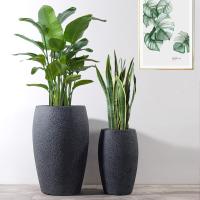 China Large Plant Pots Garden Flower Pots Clay Pot Planter Set Outdoor Pots MGO Flowerpots Cement Planters for sale