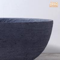 China Round Planters Resin Pot Planter Set Lightweight Pots Garden Flower Pots MGO Flowerpots Clay Pots for sale