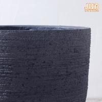 China Weathered Garden Pots Clay Flower Pots Resin Outdoor Plant Pots Gray Flower Pots Fiberglass Planters for sale