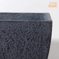 China Clay Pot Planter Set Concrete Planters Big Planter Pots Square Planters Indoor Planters Grey Color for sale