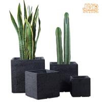 China Indoor Planter Pots Clay Flower Pots Garden Planters Square Pot Planter Set Modern Plant Pots for sale