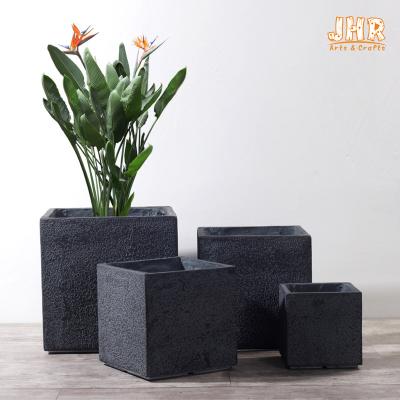 China Indoor Planter Pots Clay Flower Pots Garden Planters Square Pot Planter Set Modern Plant Pots for sale