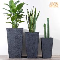 China MGO Garden Pots Clay Flower Pots Outdoor Tall Planter Resin Pots for Flowers Modern Planters for sale