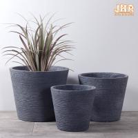 China Clay Pots Outdoor Flower Pots Gray Pot Planters MGO Plant Pots Gardening Pots Fiberglass Planters for sale