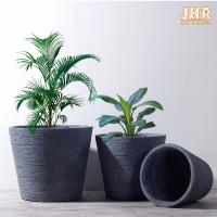 China Clay Pots Outdoor Flower Pots Gray Pot Planters MGO Plant Pots Gardening Pots Fiberglass Planters for sale