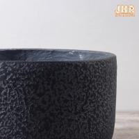 China MGO Planters Clay Pots Garden Planters for Sale Polyresin Planter Pot Set Grey Planters Round Pots for sale