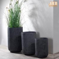 China Big Planter Fiber Clay Flower Pots Outdoor Tall Planters MGO Planters Garden Pots Large Clay Pots for sale