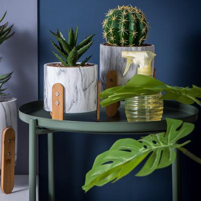 China Novelty Flower Pots Round Shape Plant Pots Mini Pot Planters Cement Plant Pots Succulents Pots for sale