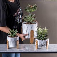 China Round Pot Planters Succulents Planters Clay Flower Pots Mini Planter Pots Cement Flowerpots for sale