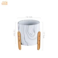China Cement Flower Pots Mini Succulents Plant Pots Round Planters Tabletop Planters Cactus Planters for sale