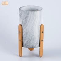 China Round Succulents Pots Cement Flower Pots Mini Pot Planters Tabletop Flowerpots Decorative Pots for sale