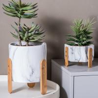 China Mini Succulents Pot Planters Tabletop Planters Clay Flower Pots Cement Plant Pots Marble Planters for sale