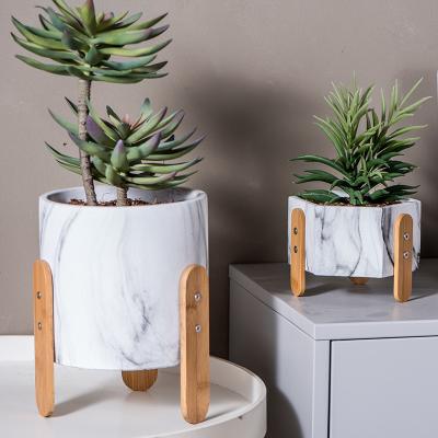 China Mini Succulents Pot Planters Tabletop Planters Clay Flower Pots Cement Plant Pots Marble Planters for sale