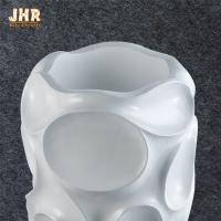 China Lightweight Pattern Fiberglass Flower Pots Supermarket Planters for sale