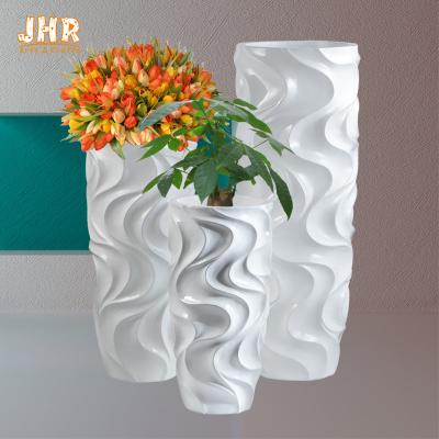 China Indoor Home Decor Flower Planter Fiberglass Flower Pots for sale