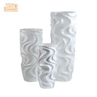 China Indoor Home Decor Flower Planter Fiberglass Flower Pots for sale