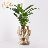 China Grey Bucket Shape 33.5x32x44.5cm Clay Flower Pots for sale