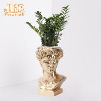 China Public Place 41.5x36x63.6cm Clay Flower Pots With Rural Finish for sale