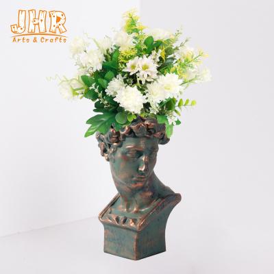 China Weather Resistant 35x35x57.4cm Clay Flower Pots For Balcony for sale