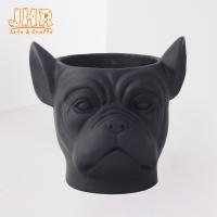 China Decorative Fiberclay Bronze Plant Pots Lion Statue Tabletop Planter for sale