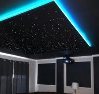 China 600x600mm RGB Color Fiber Optic Star Ceiling Tiles For Home Cinema Decoration for sale