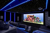 China RGB Lights 7 Colors Magnetic Star Ceiling Panels Polyester Fiberboard For Home Theater for sale