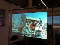 China Transparent Holographic Rear Projection Film High Contrast Wide Viewing Angle For Glass for sale