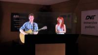 China 100um Rear Projection Glass Film Transparent Holographic Film Screen For Class for sale
