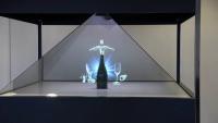 China HD 360 Degree 4 Sided View 3d pyramid hologram display system 100 x 100 cm for sale