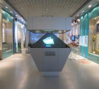 China Adjustable Light 3D Holographic Display Sheet Metal Builted In Loud Speakers for sale