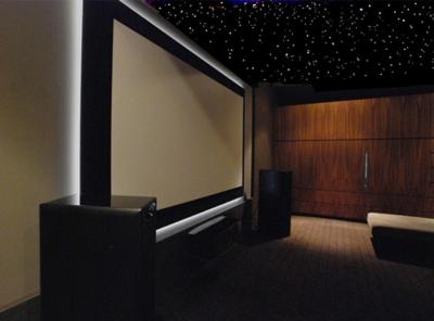 China PMMA Body Twinkle Fiber Optic Lights Acoustical black / navy blue / UV for home theaters for sale