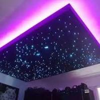 China Fiber Optic LED Twinkling Star Lights Ceiling Lights Polyester Fiberboard 9mm Thick for sale