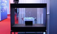China 180 Degree 3d Hologram Pyramid Showcase 22inch For Product Advertising Full Hd for sale