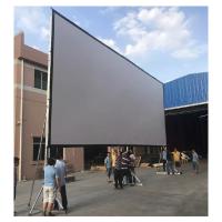 China 16:9 Outdoor Movie Fast Fold Projection Screen Portable With Aluminium Frame for sale