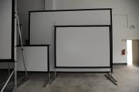 China 332×186cm 16:9 Fast Folding Projection Screen Outdoor With Aluminium Frame for sale
