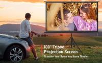 China Portable Tripod Stand Projector Screen Cinema 96