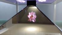 China 350cd/m2 3D Holographic Display Tempered Glass 3D Hologram Holocube Box for sale