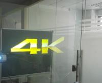 China Self Adhesive Rear Projection Window Film / Transparent Holographic Film Outdoor for sale