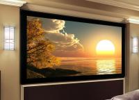 China 8cm Width Full HD Fixed Frame Screen , Fabric For Projection Screen for sale