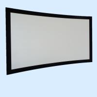 China 8cm Frame Curved Projection Screens With Black Velvet / 3D Screen Projector for sale