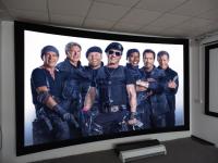 China 8cm Frame Curved Projection Screens With Black Velvet / 3D Screen Projector for sale
