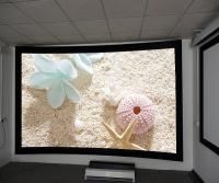 China 8cm Frame Curved Projection Screens With Black Velvet / 3D Screen Projector for sale