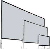 China Outdoor Folding Roll Up fast fold projection screen For Cinema for sale