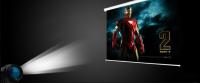 China Out door Electric Projection Screens Remote Control / presentation screen Roll Up for sale