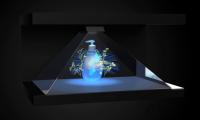 China Three Sides 3D Hologram Pyramid Holographic Display Box AC110-240V for sale