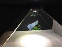 China Three Sides 3D Hologram Pyramid Holographic Display Box AC110-240V for sale