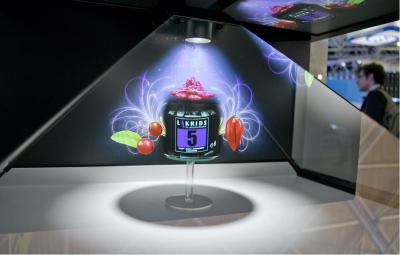 China High Resolution holographic pyramids / Hologram Display Showcase For Trade Show for sale