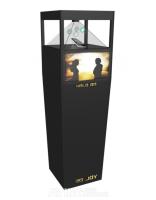 China AC110V Glass 3D Holographic Display Pyramid Hologram 3D Showcase HDMI VGA for sale